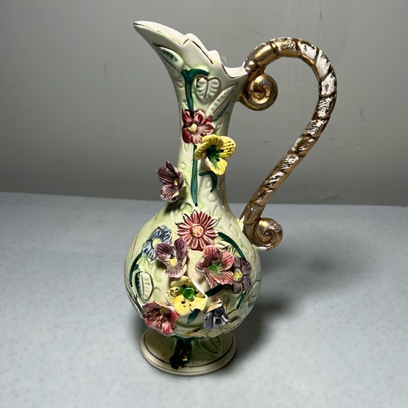 BP Imports | Accents | Vintage Porcelain Bisque Raised Flower ...